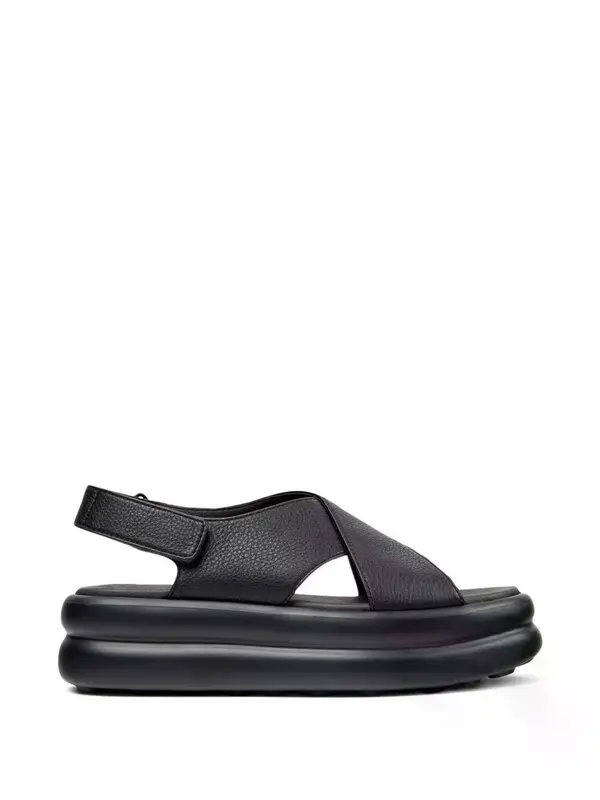 Camper Pelotas Flota Up Leather Sandals - Black
