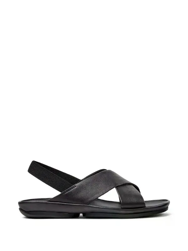 Camper Right Isla Crossover-strap Sandals - Black