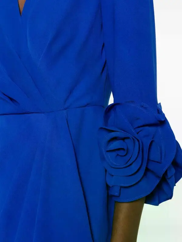 Rosa Clara Floral Ruffle Midi Dress