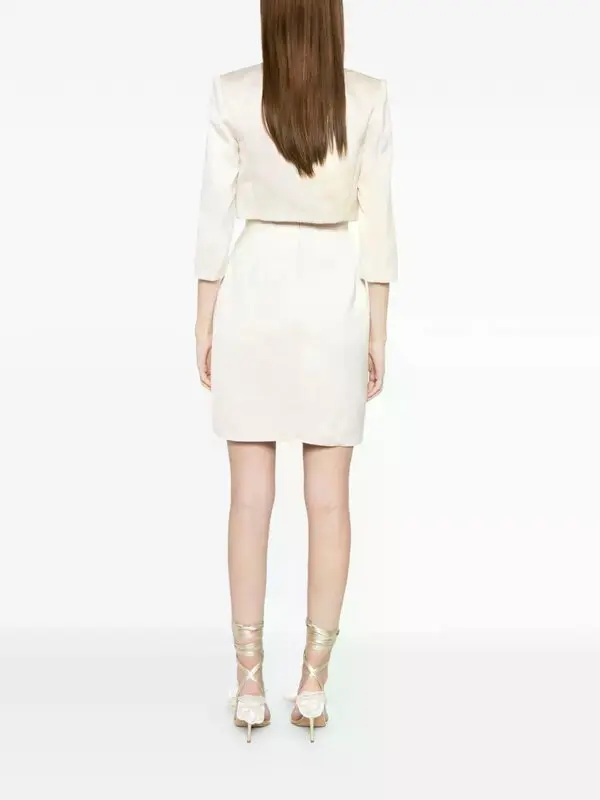 Elisabetta Franchi Logo Cropped Jacket Dress