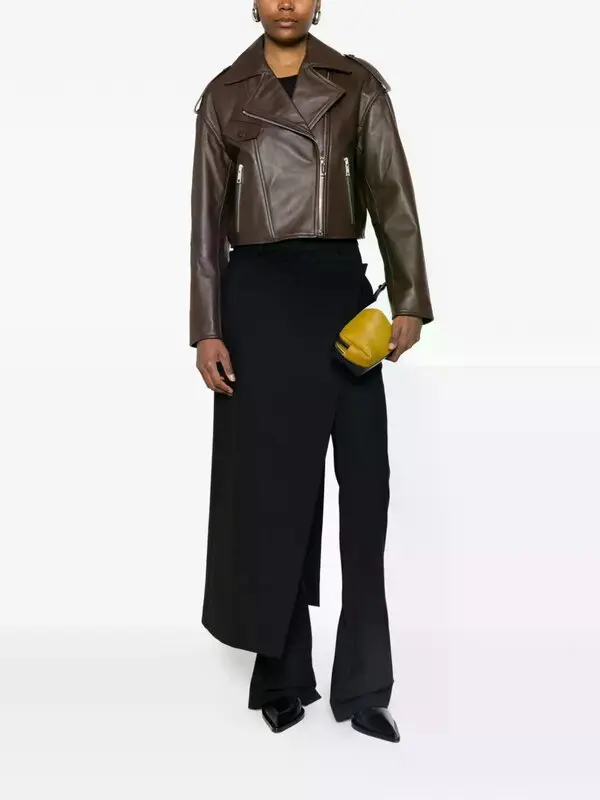 YVES SALOMON Zip-fastening Leather Jacket