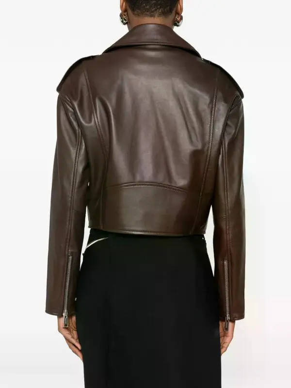 YVES SALOMON Zip-fastening Leather Jacket