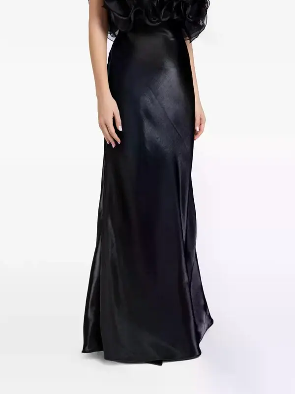 L'IDEE A-line Maxi Skirt - Black