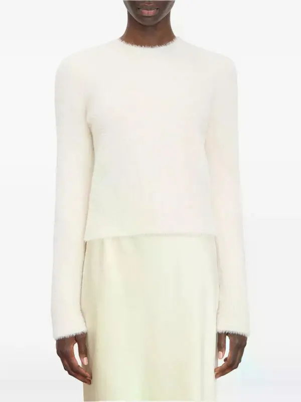 Vince Eyelash Crew-neck Sweater - Neutrals