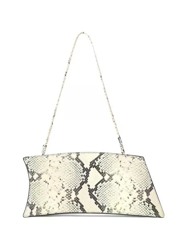 Staud Snakeskin Coco Shoulder Bag - Neutrals
