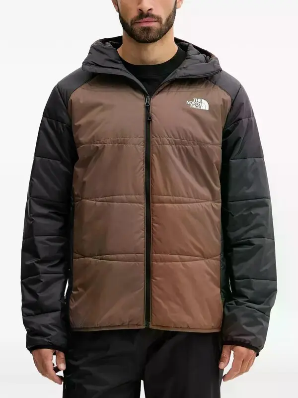The North Face Hooded Colour Block Jacket - Brown