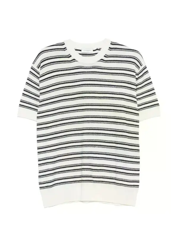 PAOLO PECORA Striped T-shirt - White