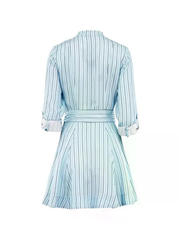 Alice + Olivia Roll Cuff Striped Dress