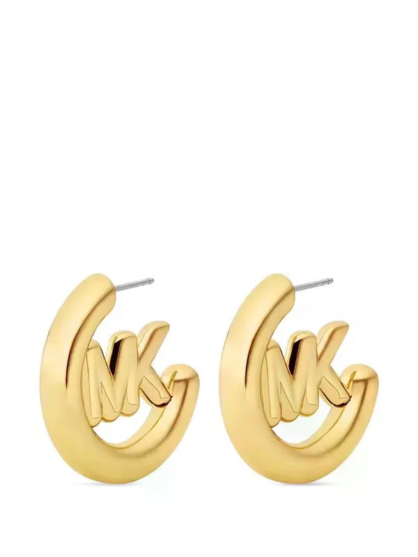 Michael Kors Logo-hoop Earrings - Gold