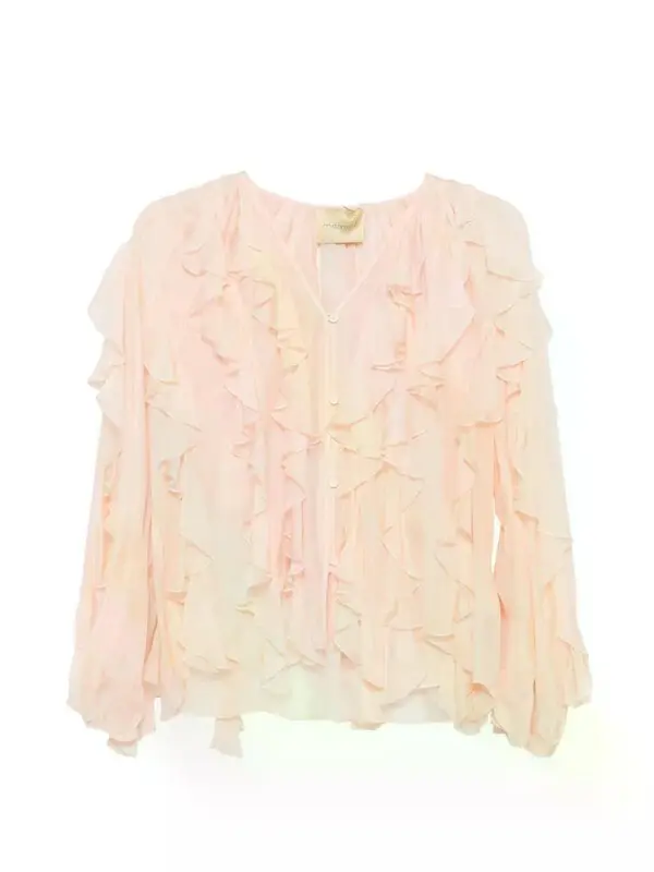 Momoni Canela Ruffled Blouse - Pink