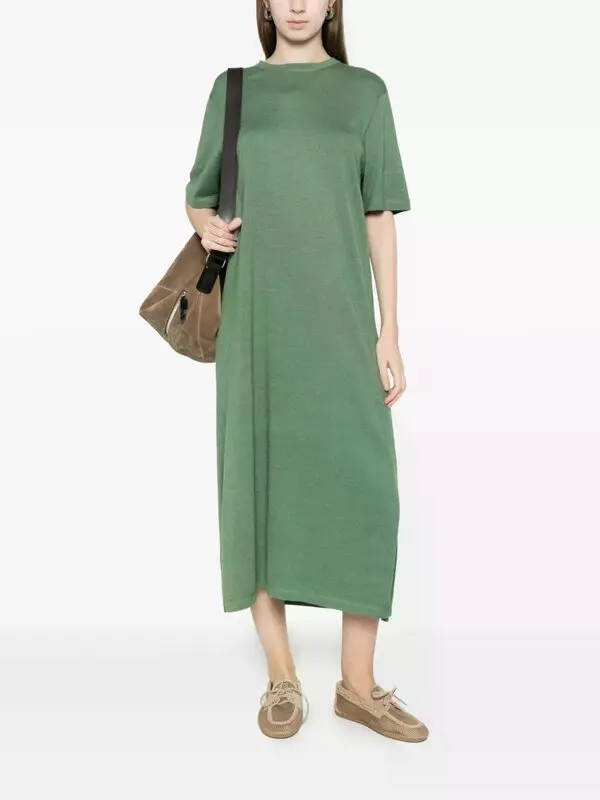 Eric Bompard Round-neck Midi Dress