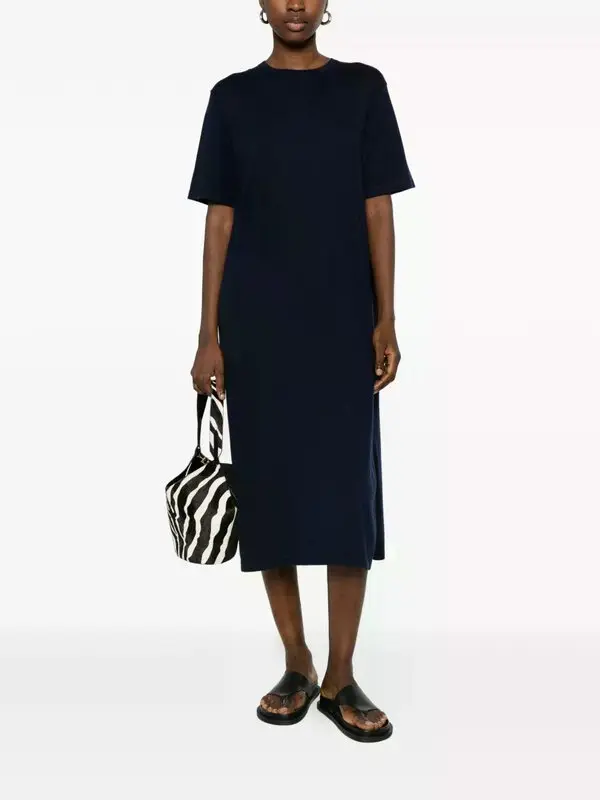 Eric Bompard Round-neck Midi Dress