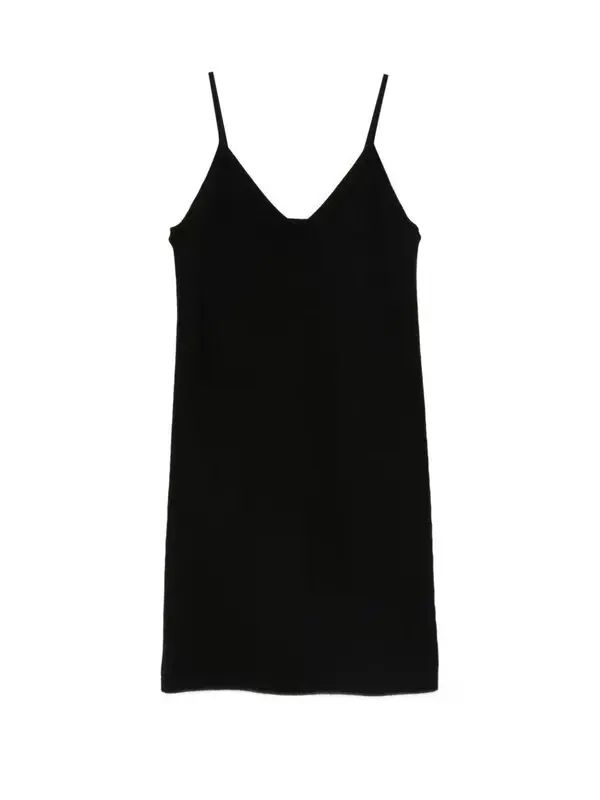 Eric Bompard V-neck Mini Dress - Black