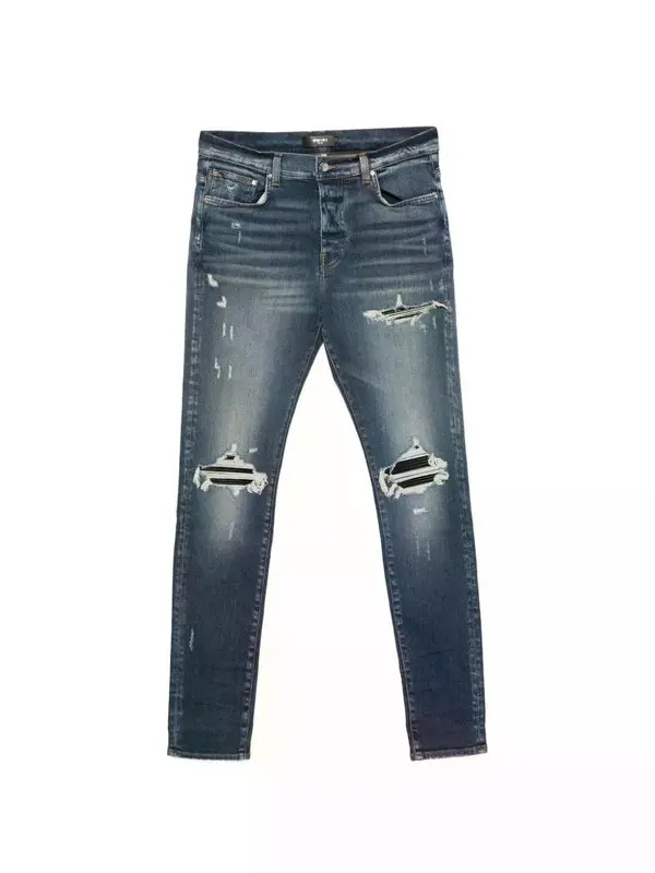 Amiri Ripped-effect Jeans - Blue