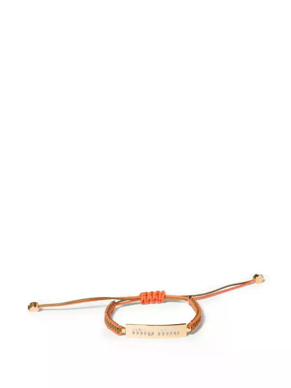 Miu Miu Cotton And Metal Bracelet - Gold