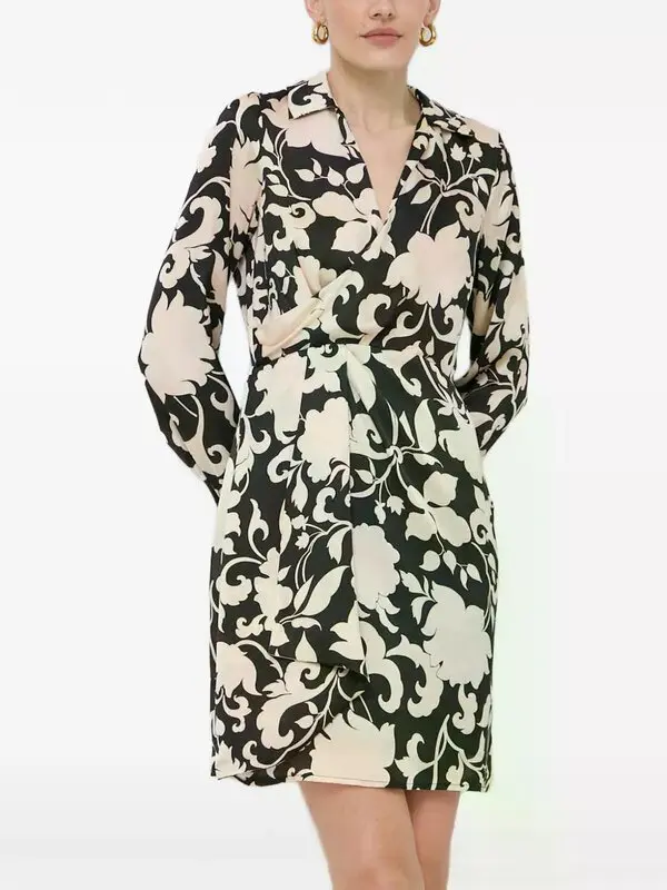 MORGAN Floral V-neck Mini Dress