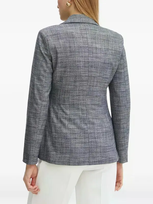 MORGAN Check Double-breasted Blazer