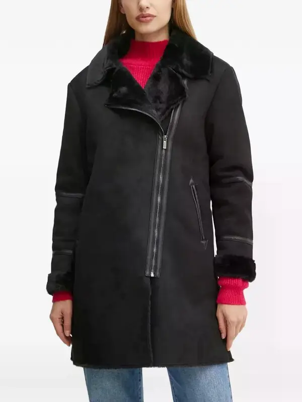 MORGAN Faux-fur Trimmed Coat