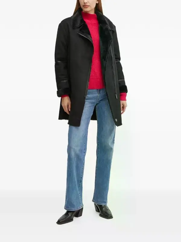 MORGAN Faux-fur Trimmed Coat