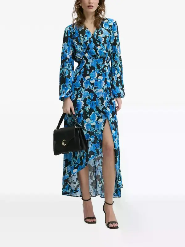MORGAN Floral-patterned V-neck Midi Dress
