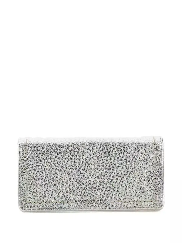 GIANNI CHIARINI Bubble Leather Wallet - Silver