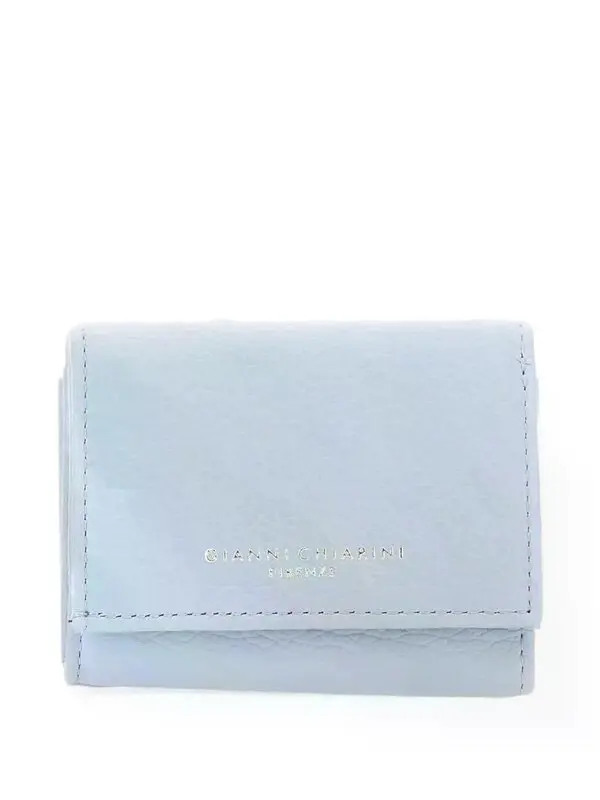 GIANNI CHIARINI Grain Leather Wallet - Blue