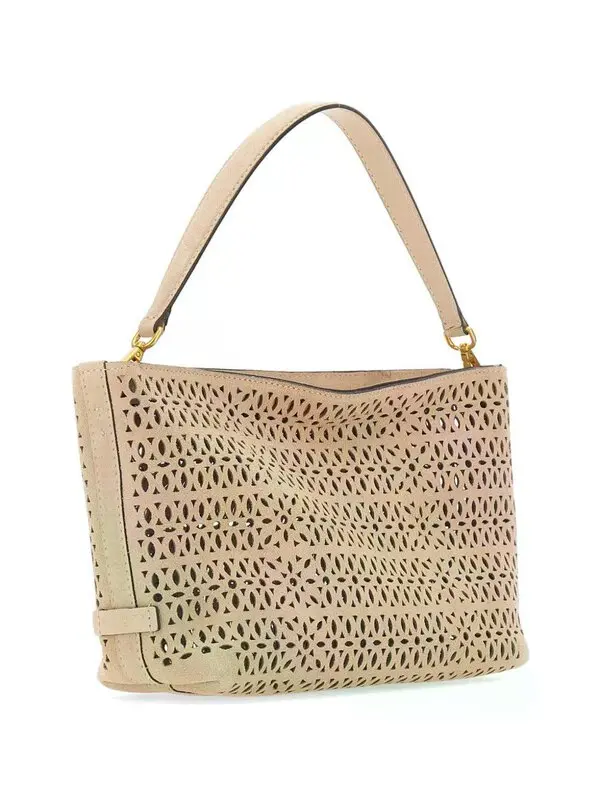 GIANNI CHIARINI Perforated Leather Shoulder Bag