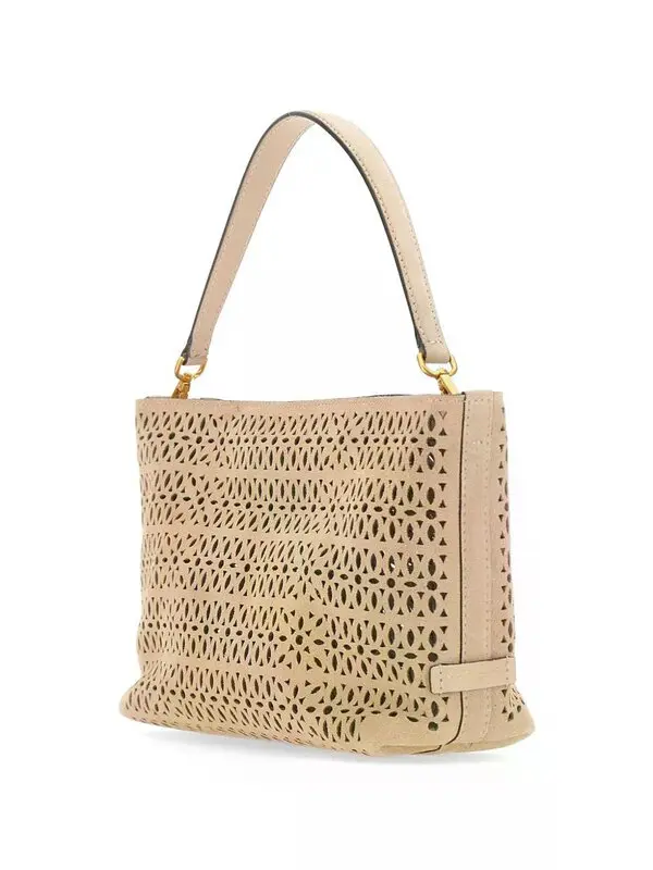 GIANNI CHIARINI Perforated Leather Shoulder Bag