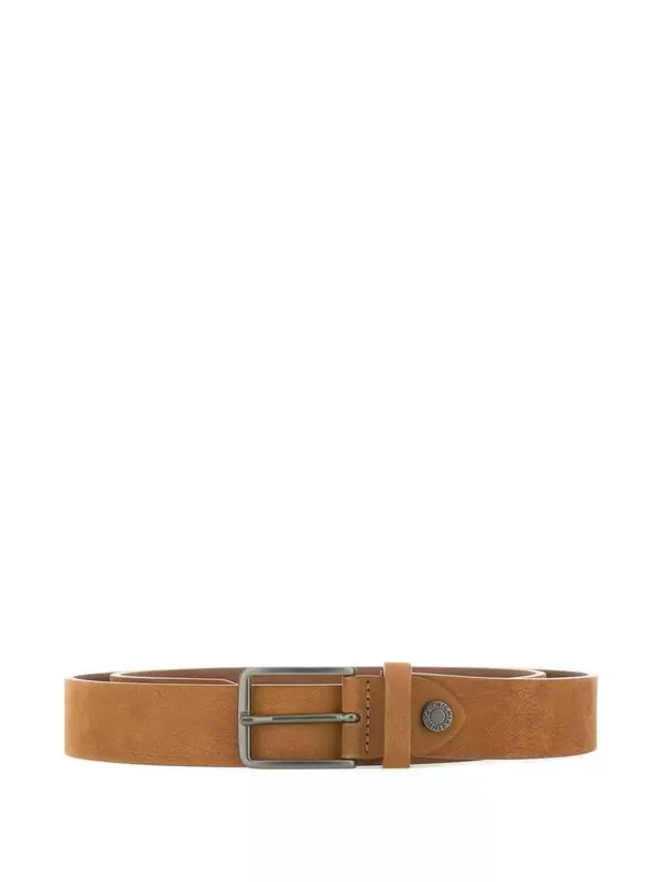 GIANNI CHIARINI Nubuck Buckle Belt - Neutrals