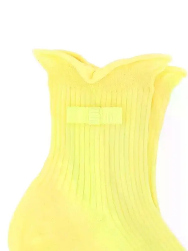 ANTIPAST Ribbon-detail Socks - Yellow