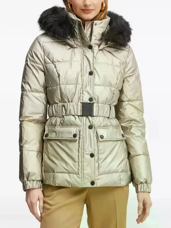 MORGAN Hooded Belted Jacket