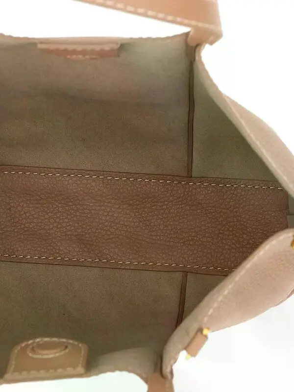 GIANNI CHIARINI Zahara Ribbed Grained Leather Tote Bag - Neutrals