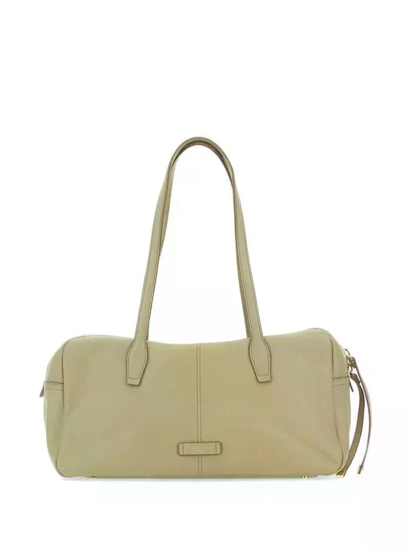 GIANNI CHIARINI Aryna Grained Bowling Leather Shoulder Bag - Green