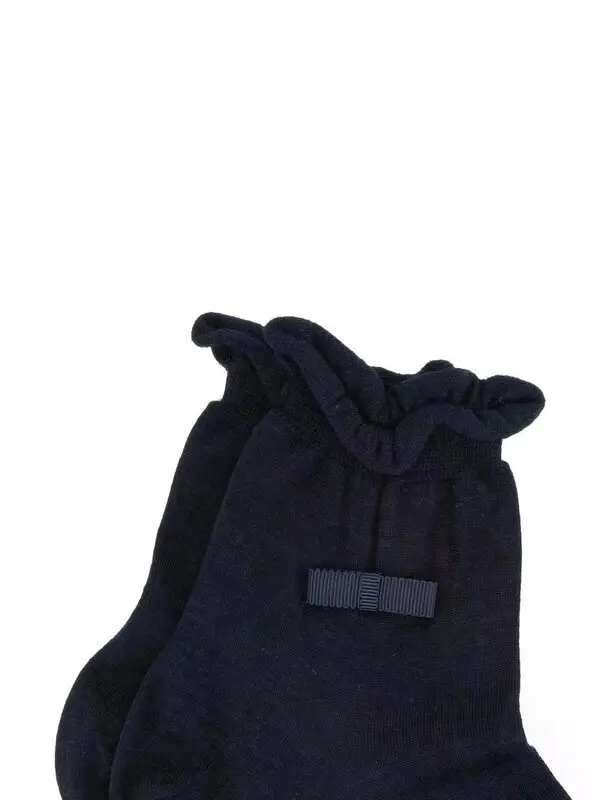 ANTIPAST Knitted Ruffle-detail Ankle Socks