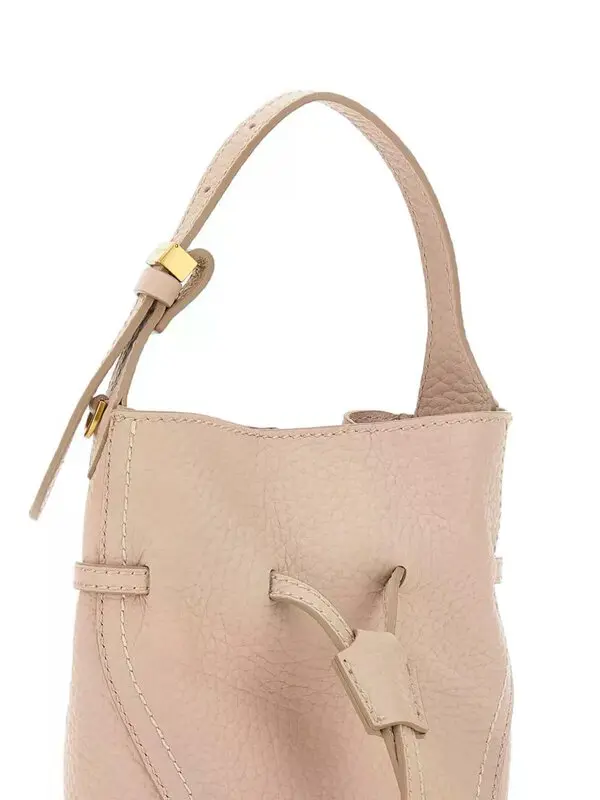 GIANNI CHIARINI Sienna Leather Bucket Bag - Pink