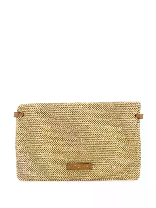 GIANNI CHIARINI Hermy Clutch Bag - Neutrals