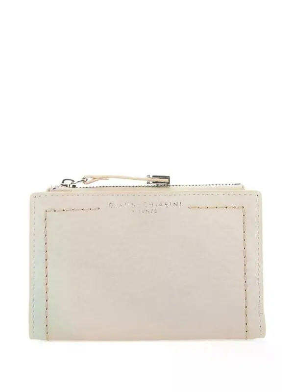 GIANNI CHIARINI Bubble Logo-detail Leather Wallet - Neutrals
