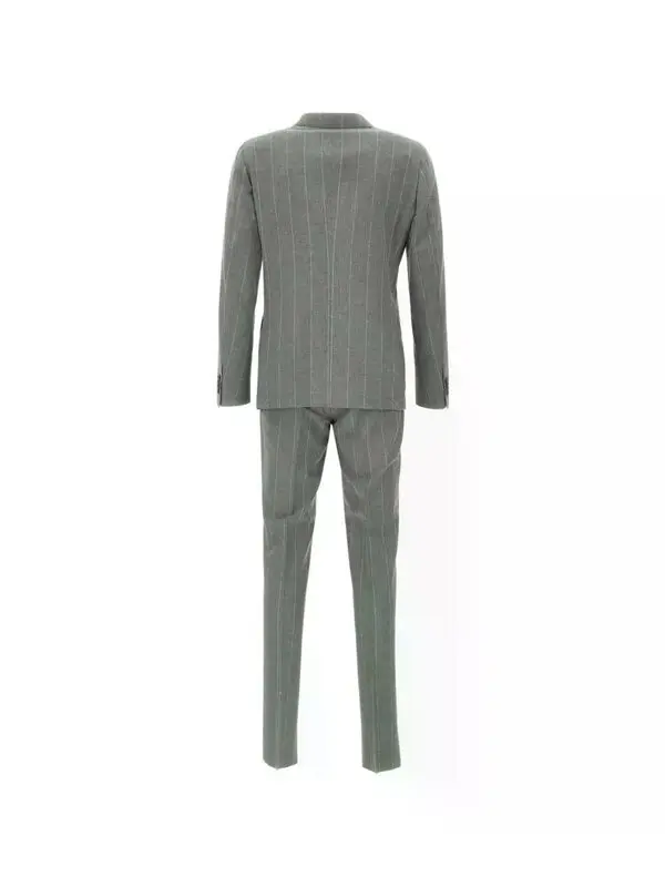 Corneliani Pinstripe Double-breasted Suit - Grey