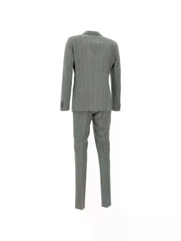 Corneliani Pinstripe Double-breasted Suit - Grey