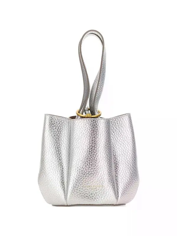 GIANNI CHIARINI Bubble Flower Bucket Bag - Silver
