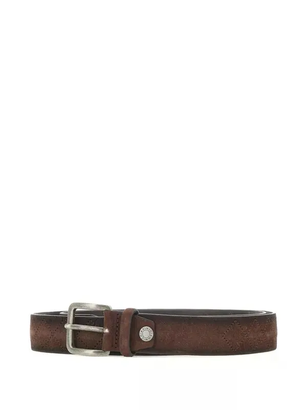 GIANNI CHIARINI Quilted Suede Belt