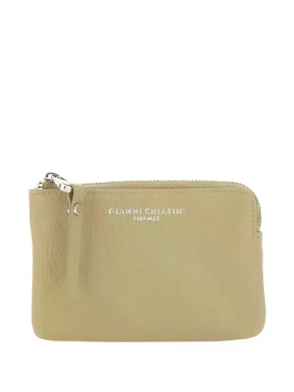 GIANNI CHIARINI Pebbled Leather Wallet - Neutrals