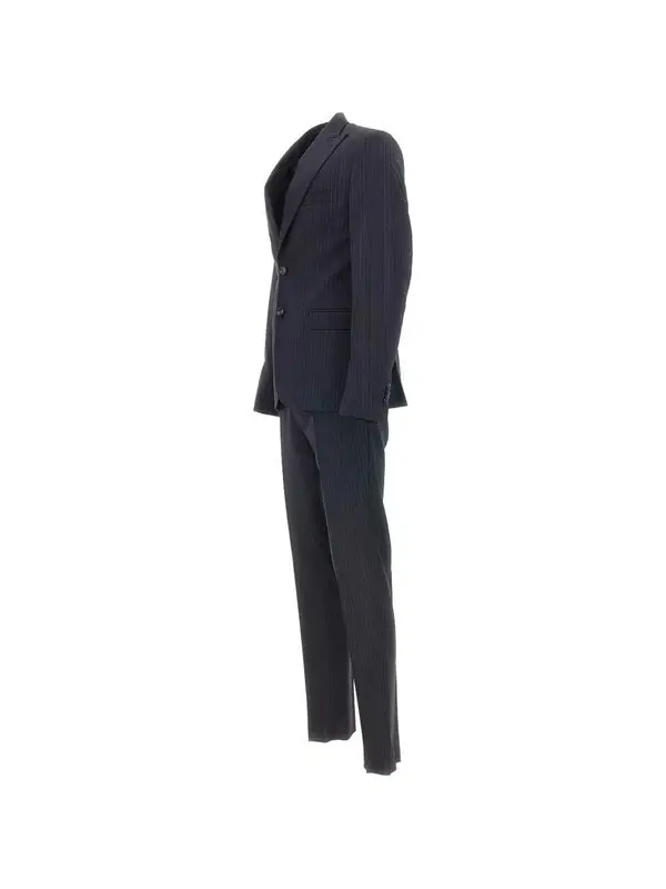 UNGARO Pinstripe-pattern Suit - Blue