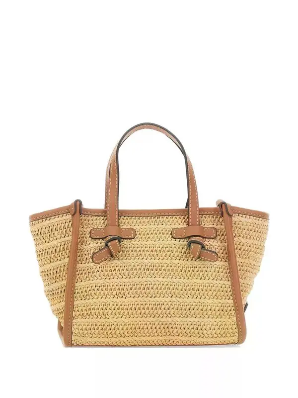 GIANNI CHIARINI Miss Marcella Woven Mini Bag - Neutrals