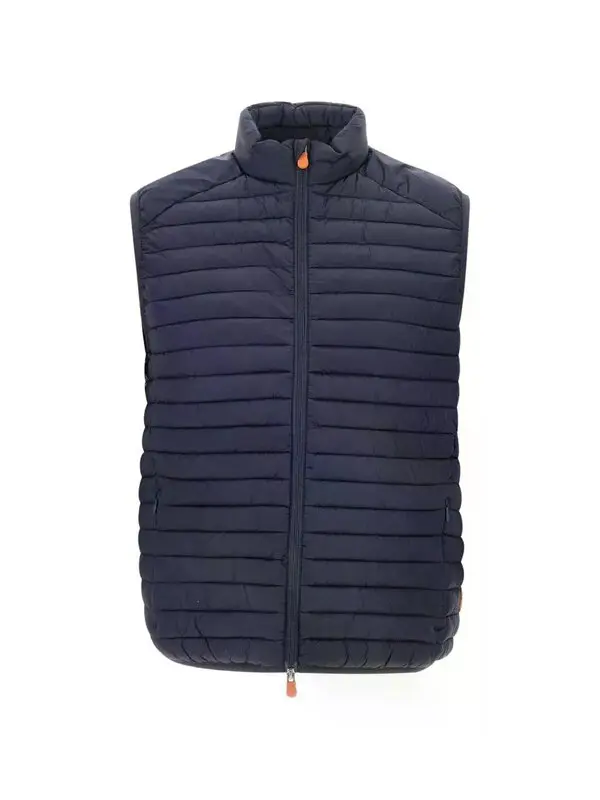 SAVE THE DUCK Quilted Zipped Gilet - Blue
