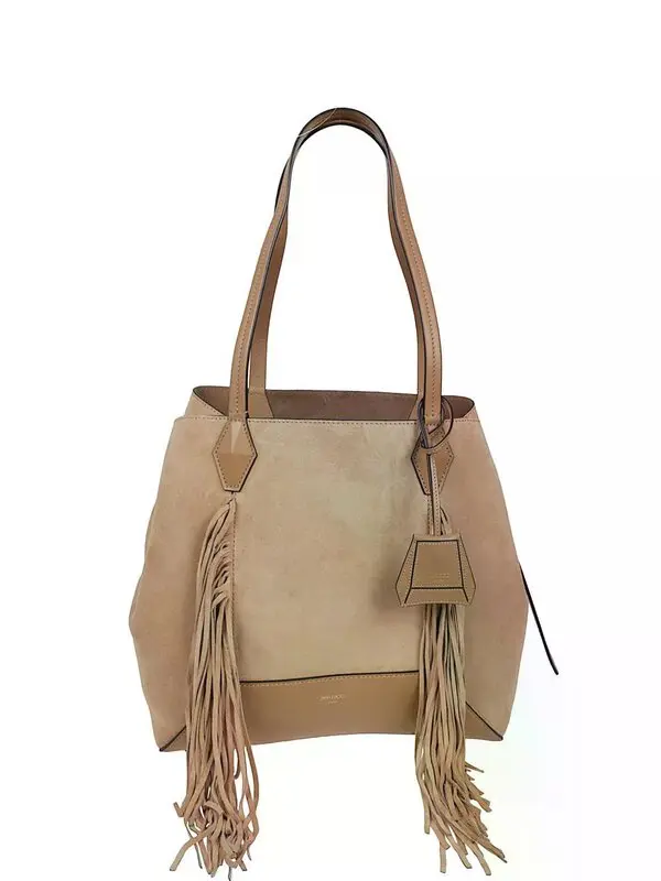 JIMMY CHOO Fringed Shoulder Bag - Neutrals