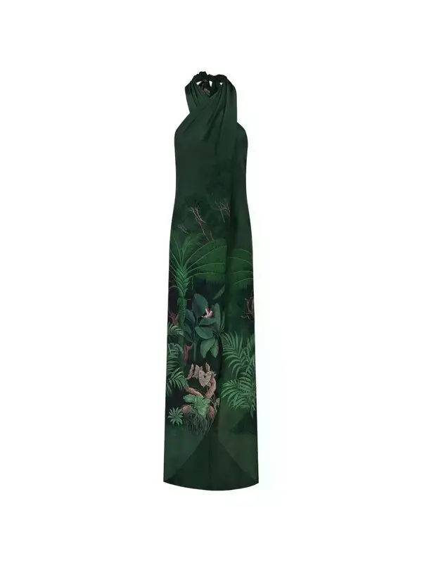 Johanna Ortiz Silent Water Floral-pattern Top - Green