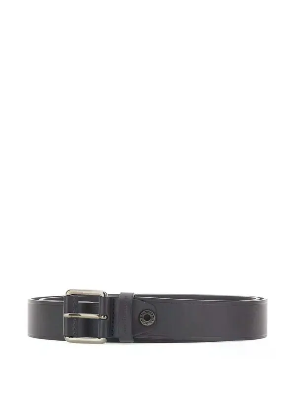 GIANNI CHIARINI Embossed Logo Leather Belt