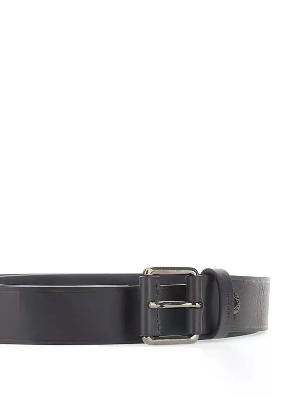 GIANNI CHIARINI Embossed Logo Leather Belt