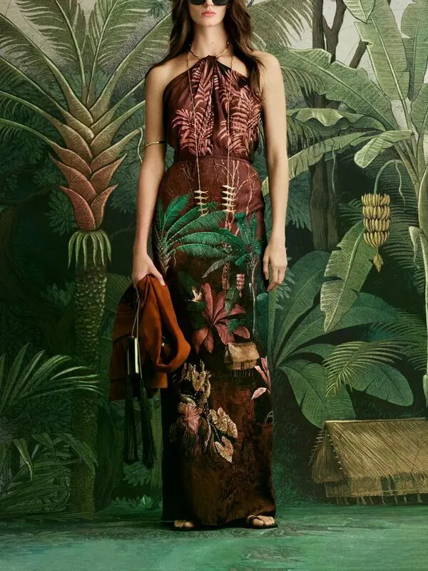 Johanna Ortiz Wild Horizons Floral-pattern Maxi Dress